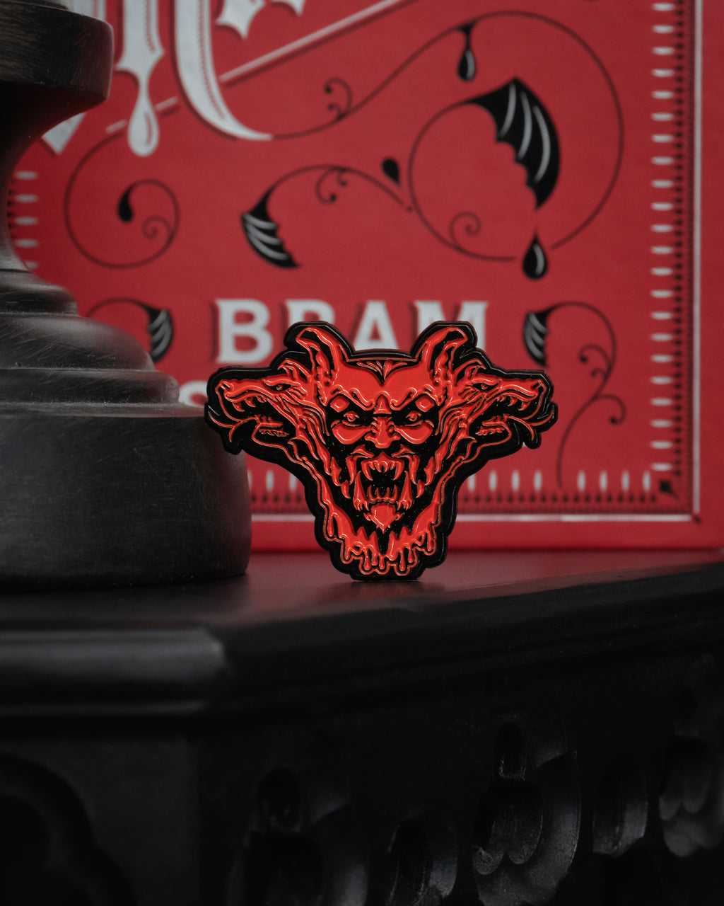 Enamel Pin - Dracula's Gargoyle - 2" – Life After Death Designs