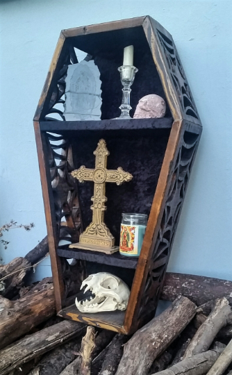 Spiderweb Coffin Shelf – Life After Death Designs